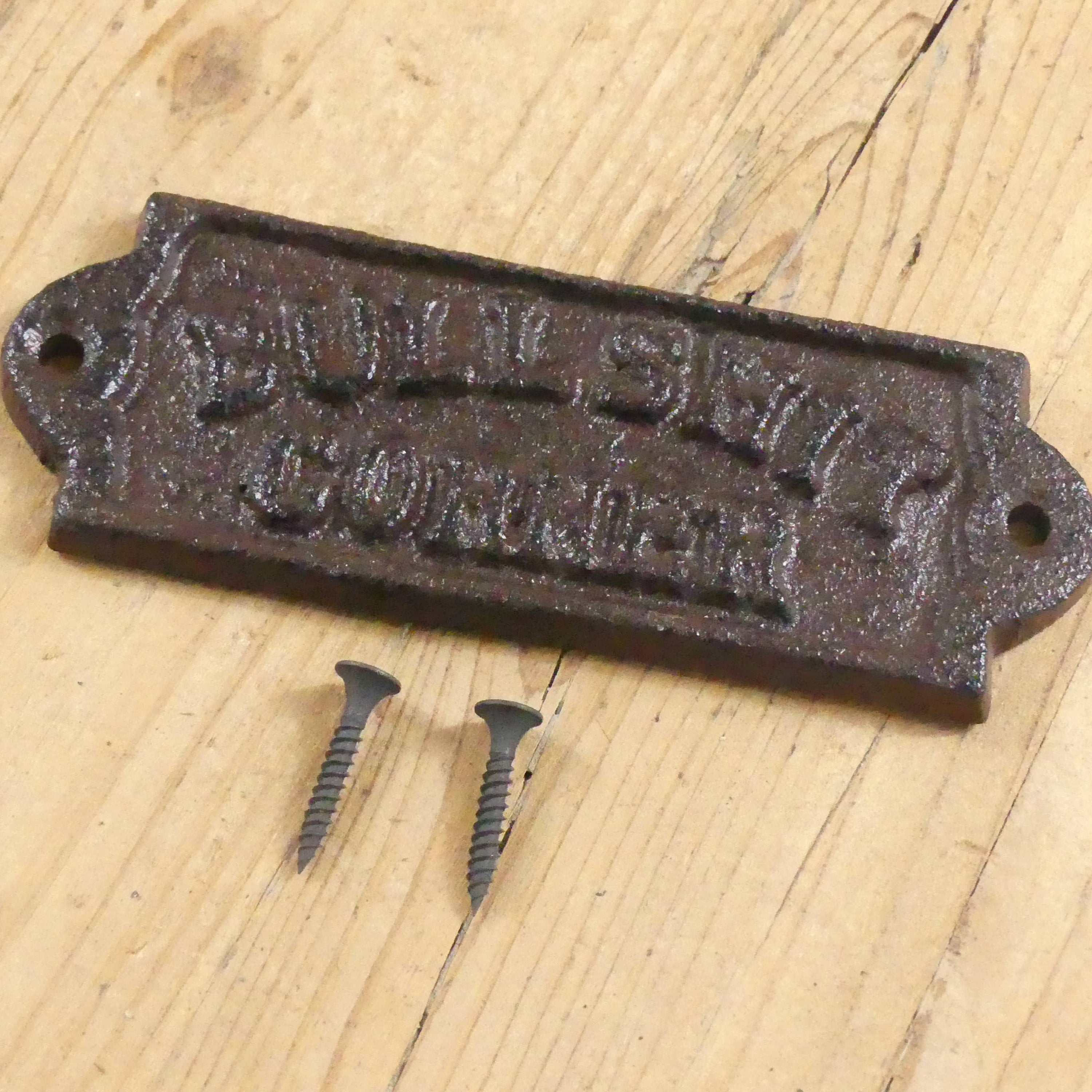 Cast Iron "Bullshit Corner" Sign – The Humboldt Mercantile